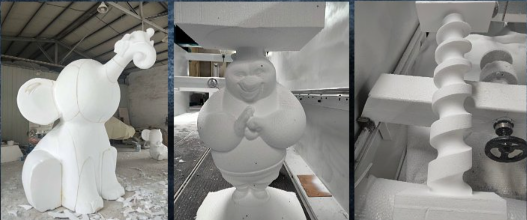 CNC Foam Router Cutter 4 Axis 3D Foam Cutting CNC Router