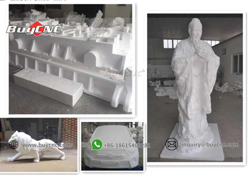 CNC Foam Router Cutter 4 Axis 3D Foam Cutting CNC Router